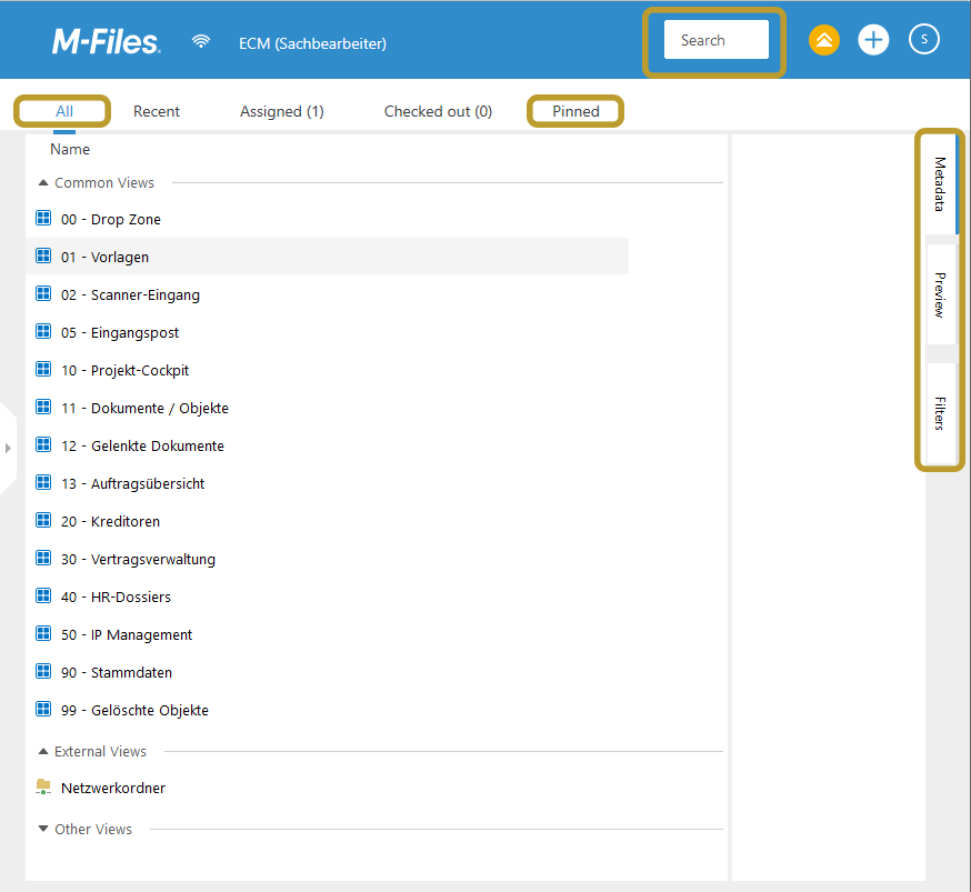 Update M-Files Desktop Benutzeroberfläche | Faigle
